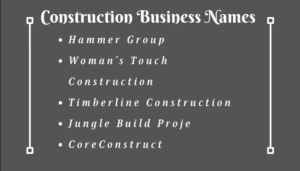 600+ Best Construction Business Names Ideas - Namesarc