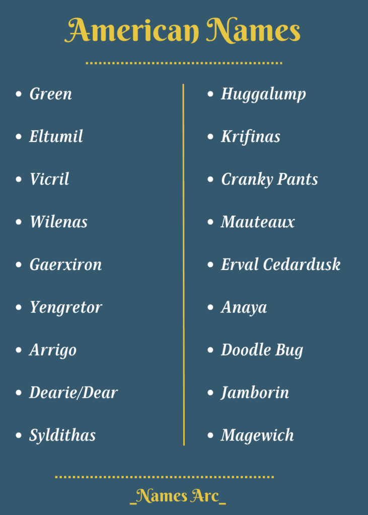 400+ Best and Unique American Names - Namesarc