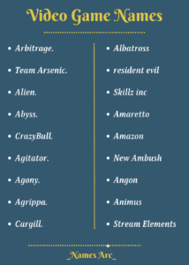 400+ Unique and Best Video Game Names - Namesarc