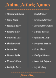 Anime Attack Names: 400+ Best Names for Anime Attack - Namesarc