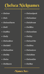 300+ Best and Cool Chelsea Nicknames For you - Namesarc