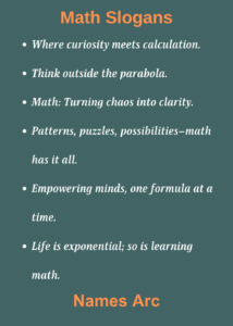 200+ Best Math Slogans For You - Namesarc